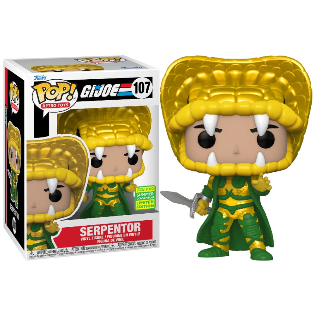 Funko Pop Retro Toys G.I. Joe Serpentor 107 2022 Summer Convention Lim ...
