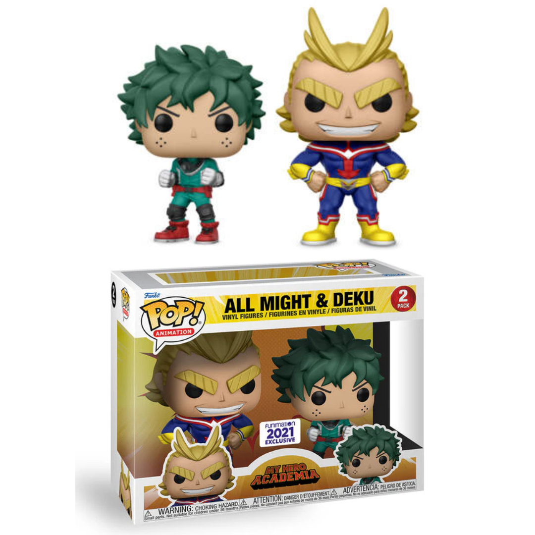 Funko Pop Anime My Hero Academia MHA All Might & Deku 2pack 2021 Funim ...
