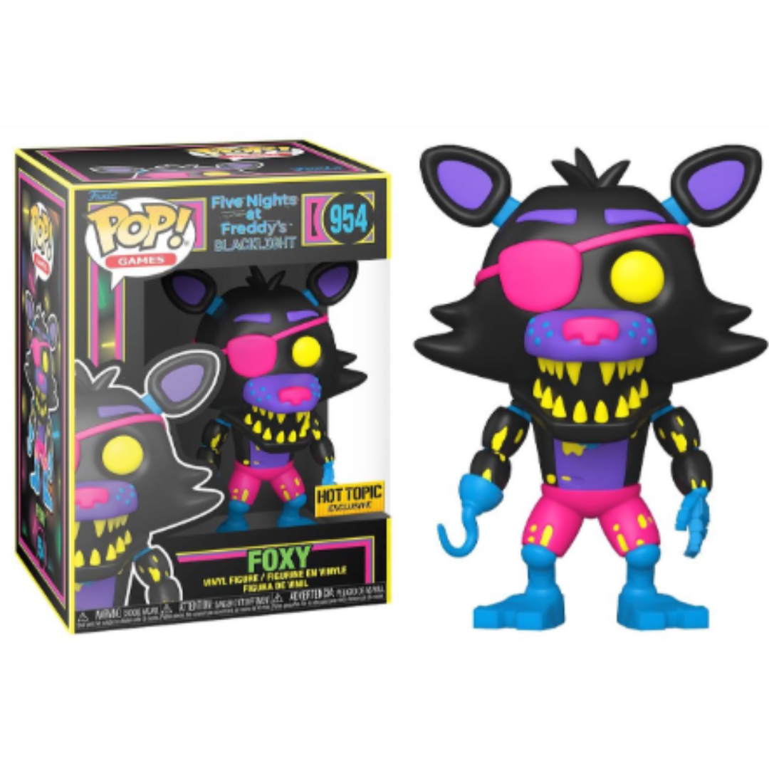 Funko Pop Games Five Nights At Freddy's Blacklight Foxy 954 Hot Topic ...